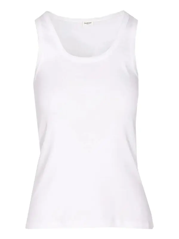 Saint Laurent Tank Top - Bianco