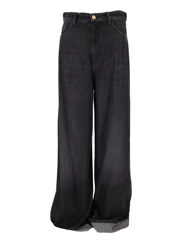Max Mara Denim Pantalone - Nero