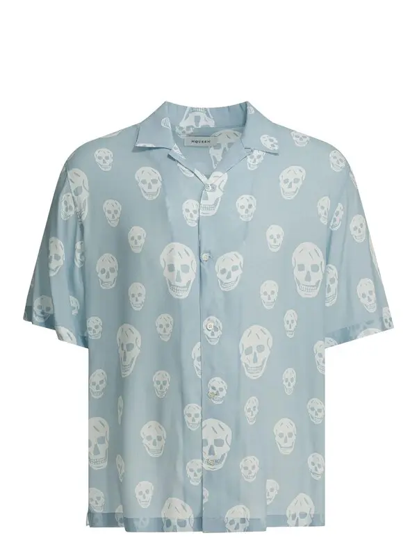 MC QUEEN Shirts - Light Blue