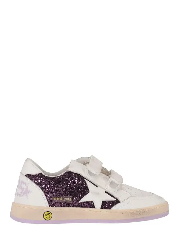 GOLDEN GOOSE Ballstar Strap Sneakers - Purple/white