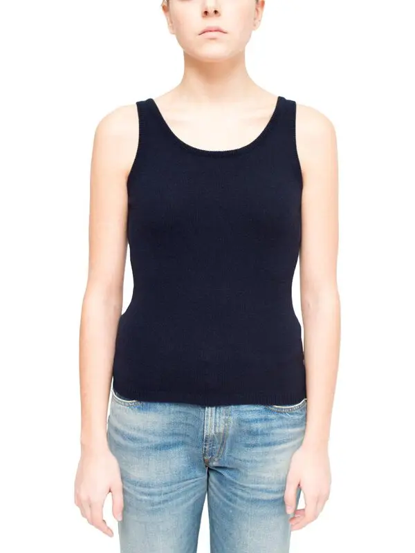LA ROSE Knit Tank - Blue Navy