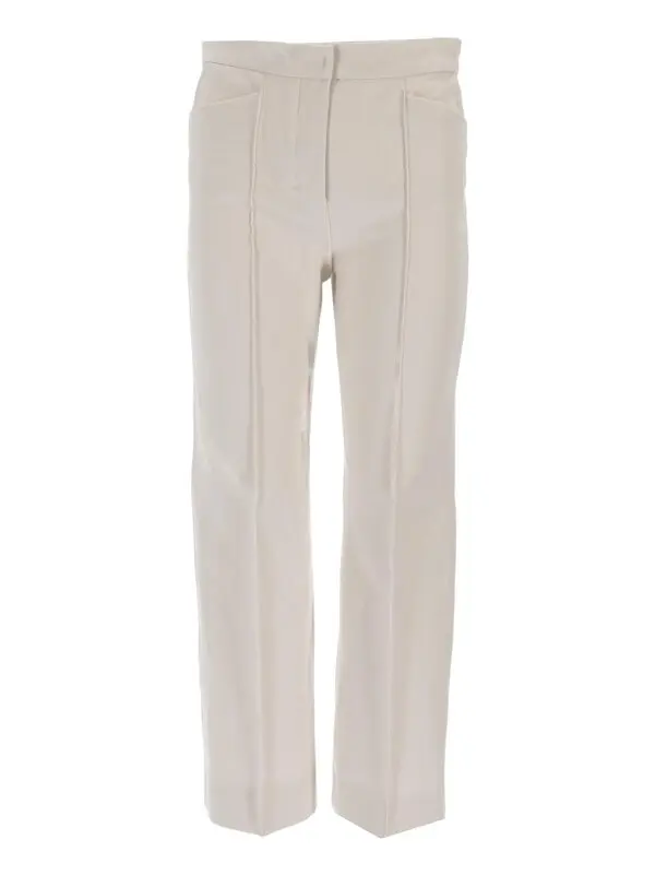 Max Mara Pantalone Lungo - Bianco Avorio