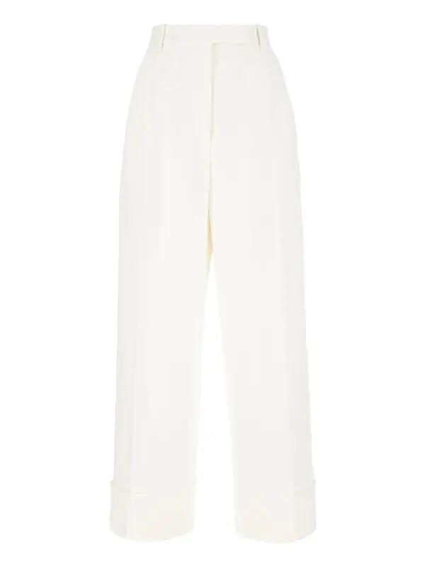 Thom Browne High-waisted Trousers - White