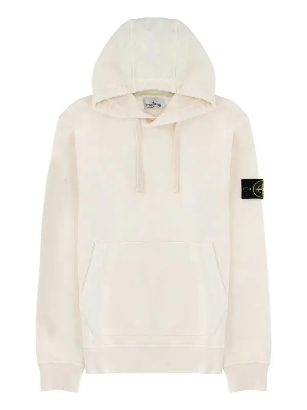 Stone Island Sweatshirt With Logo - Ivory