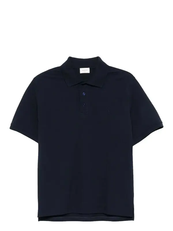 Saint Laurent Cassandre Polo Shirt - Marine