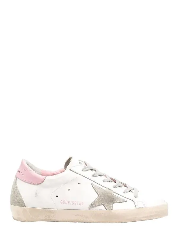 GOLDEN GOOSE Super-star Leather Sneakers - White/ice/light Pink