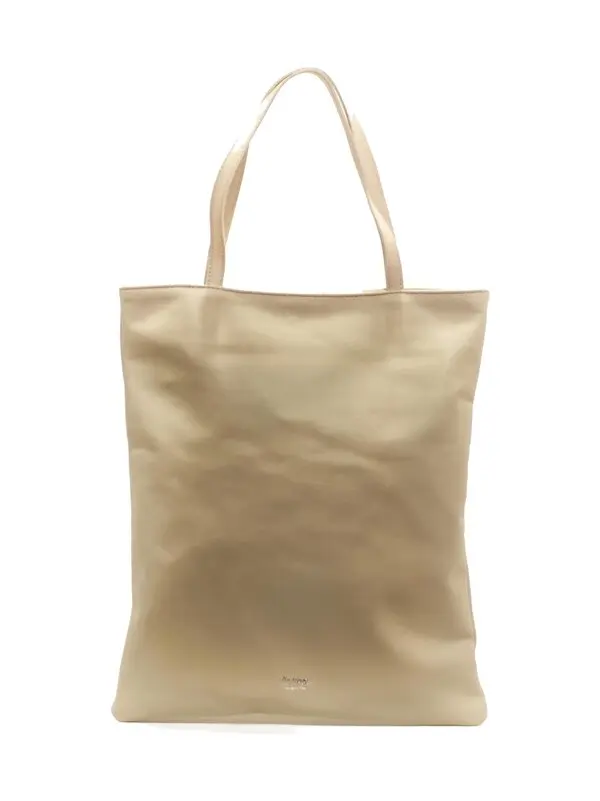 LA ROSE Leather Tote Bag - Ivory