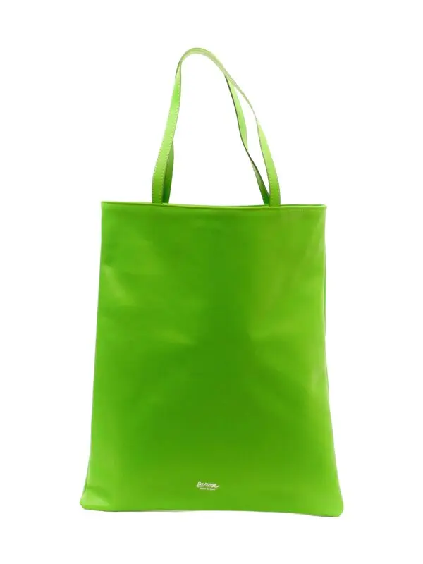 LA ROSE Leather Tote Bag - Green