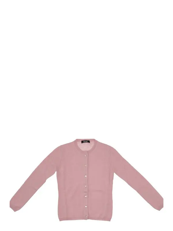 LA ROSE Cashmere Cardigan - Baby Pink