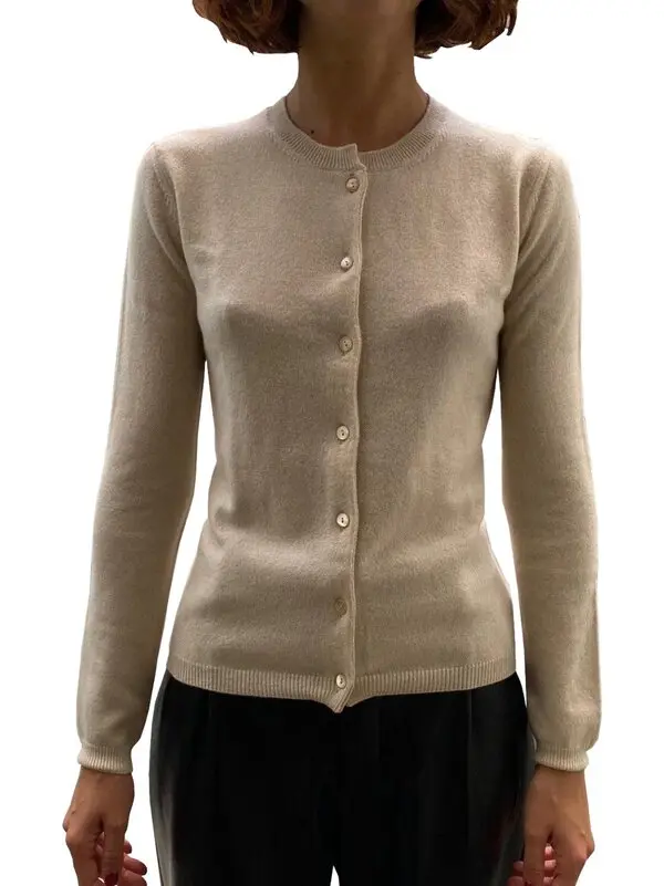 LA ROSE Cashmere Cardigan - Avorio