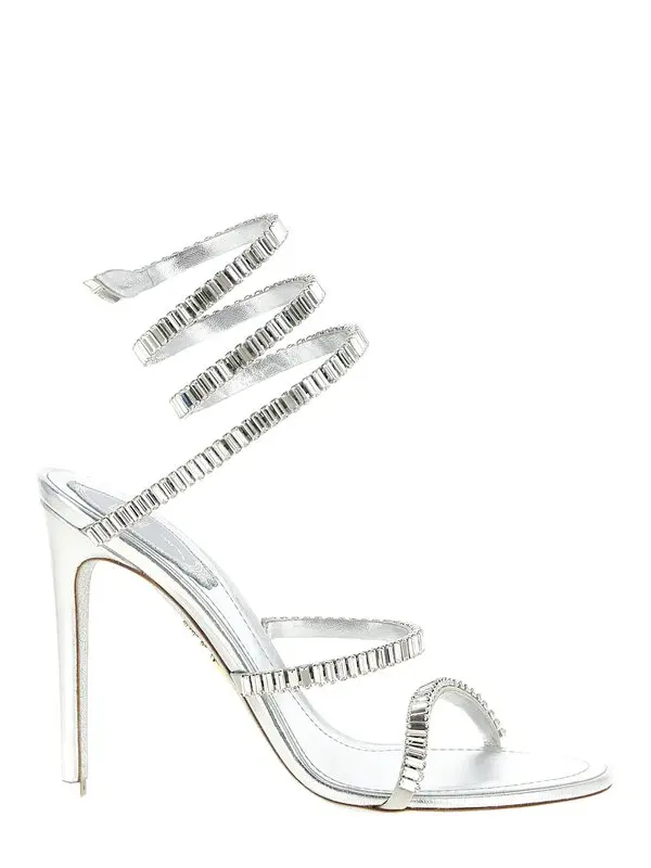 Rene Caovilla Cleo Spark Sandals - Silver