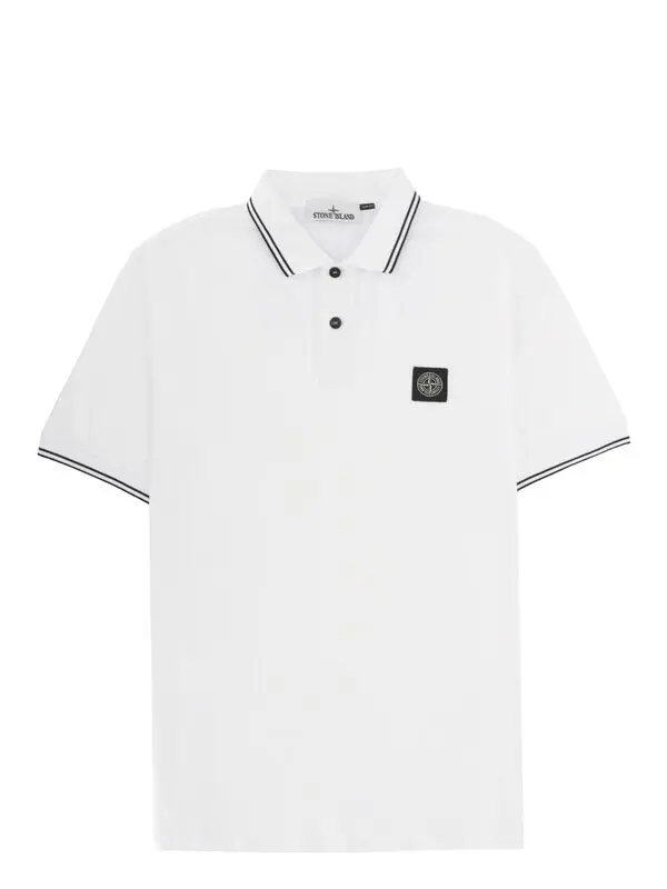 Stone Island Polo With Logo - White