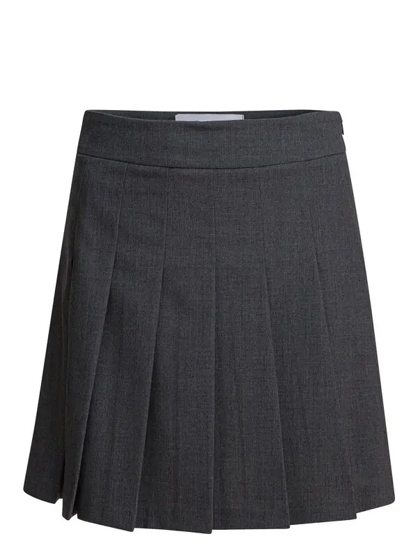 SEMPER Pleated Mini Skirt - Grey