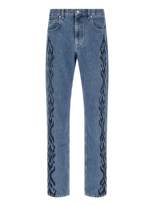 MARANT Lewys Cotton Denim Jeans - Blue