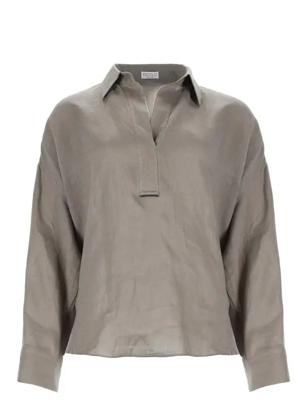 Brunello Cucinelli Linen Shirt - Green