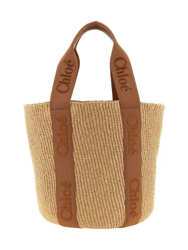 Chloé Woody Large Shopping Bag - Brown