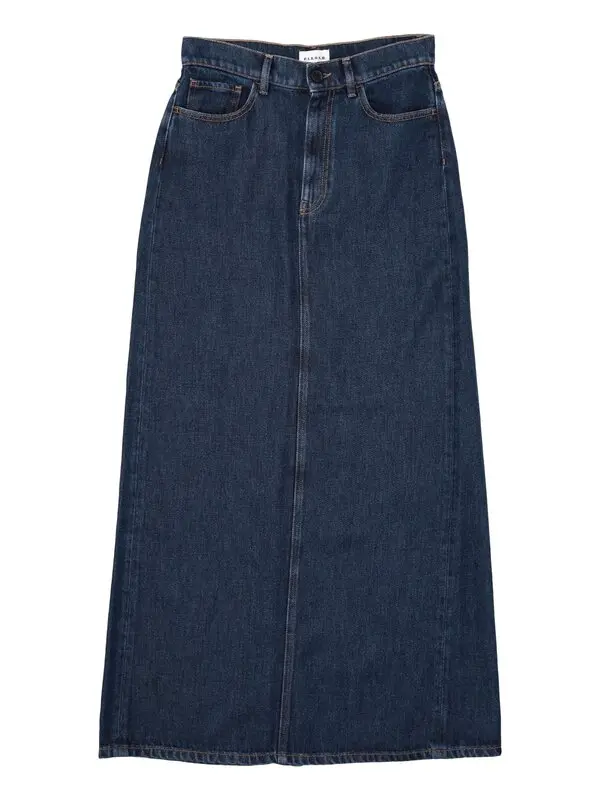 PAROSH Denim Maxi Skirt - Jeans