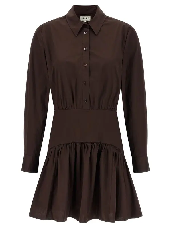Staud Rocco Mini Dress - Brown