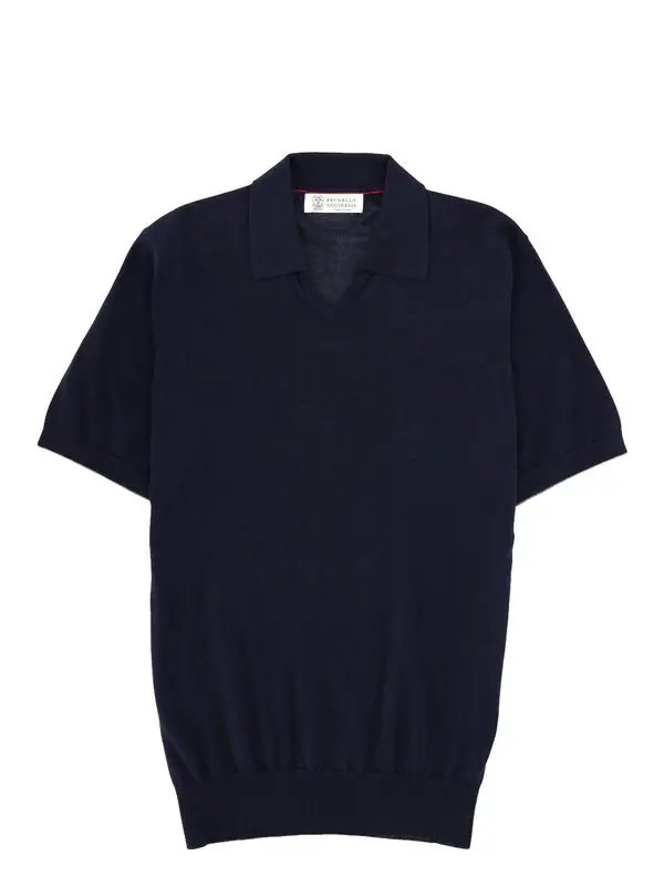 Brunello Cucinelli Cotton Polo Shirt - Blue