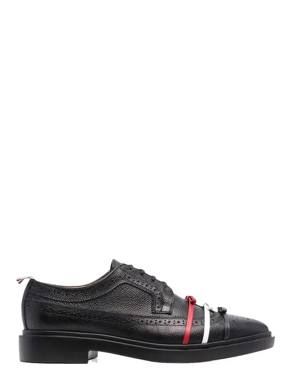 Thom Browne 3 Bow Longwing Brogue - Black