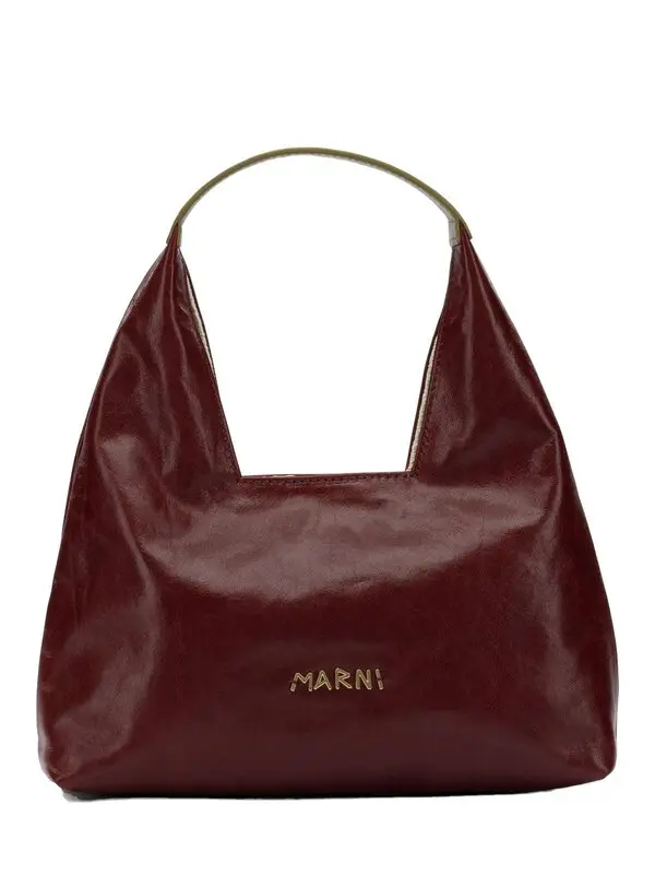 Marni Trapeze Small Handbag - Bordeaux