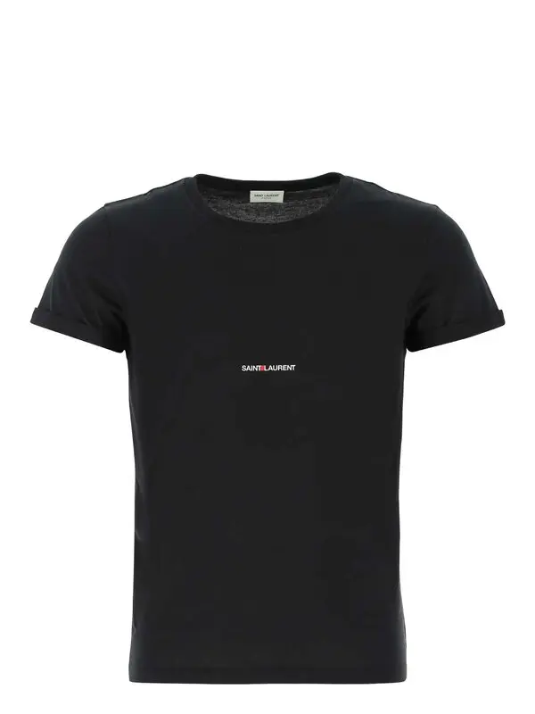 Saint Laurent Crew Neck T Shirt - Nero