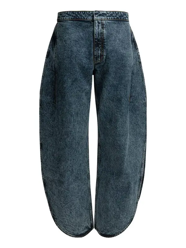 Alaïa Wide-leg Jeans - Light Blue