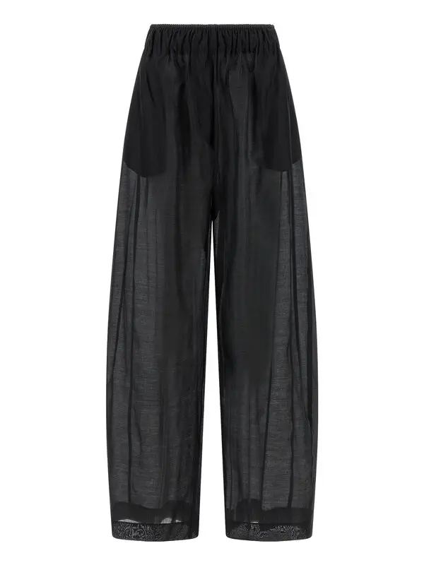 THELATEST Dora Light Muslin Pants - Black