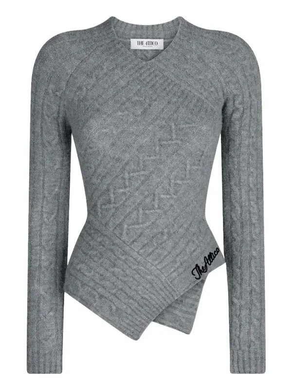 Attico Sweater - Melange Grey