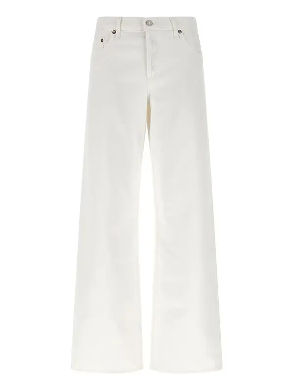 AGOLDE Low Rise Loose Jeans - White