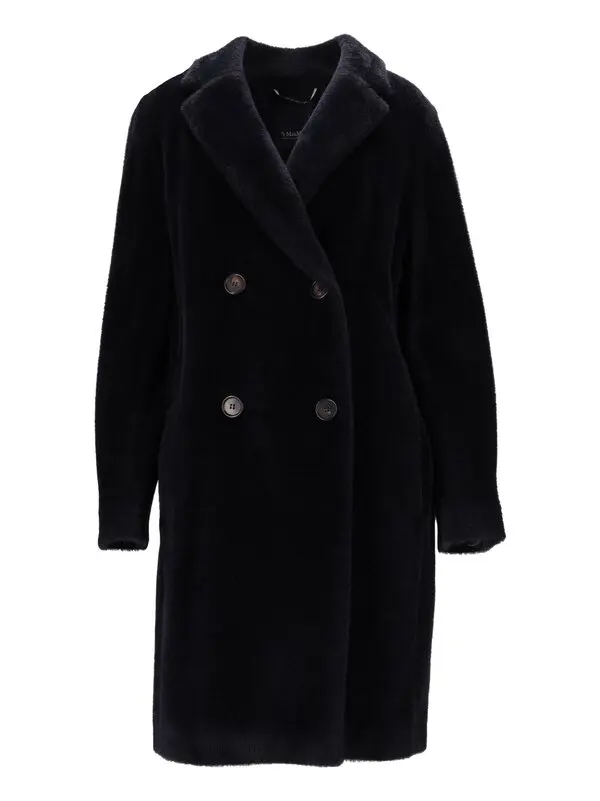 Max Mara Double-breasted Coat - Blu Notte