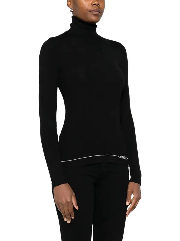 Moncler Turtleneck Top - Black