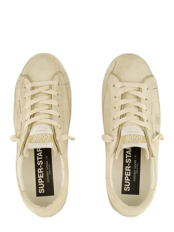 GOLDEN GOOSE Super-star Suede Sneakers - Eggnog