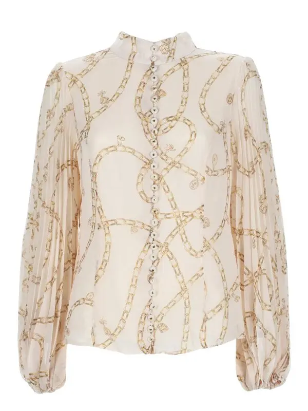 Zimmermann Pleated Blouse - Ivory