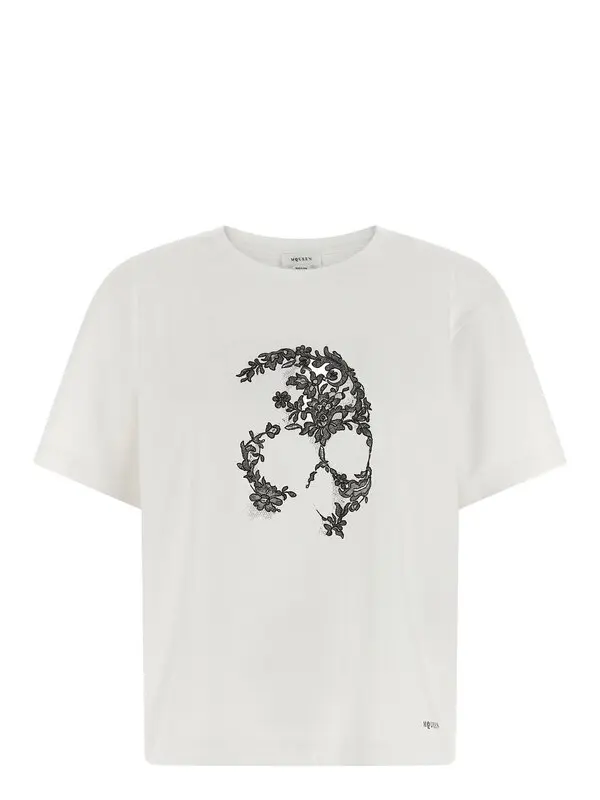 Alexander McQueen Skull T-shirt - White/black