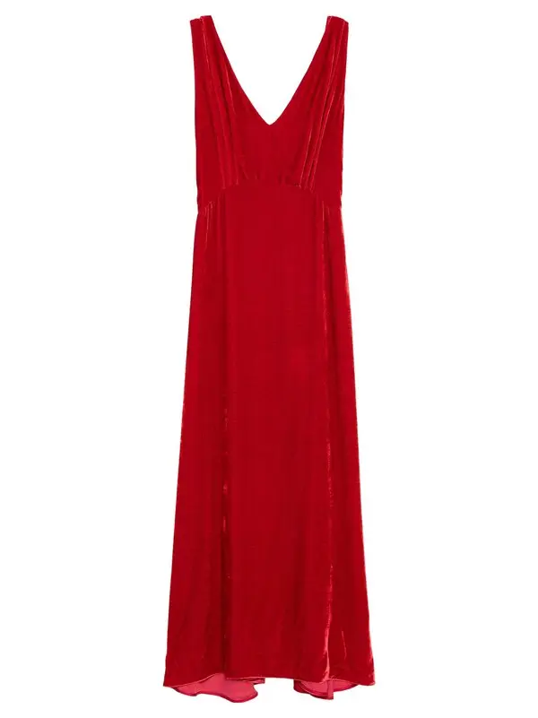 PAROSH Relur Maxi Dress - Rosso