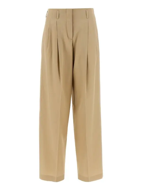GOLDEN GOOSE Flavia Wool Pants - Beige