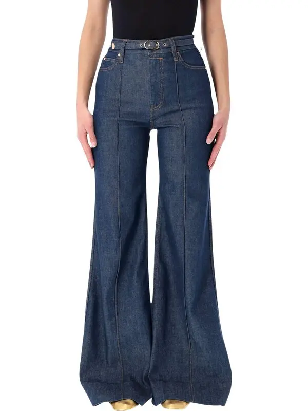 Zimmermann Flared Denim Jeans - Ink