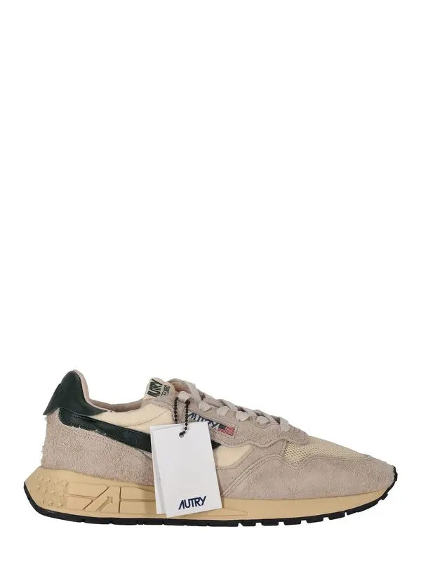 AUTRY Reelwind Low Suede And Net Sneakers - Ecru/mount