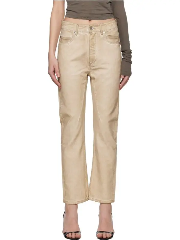 Rick Owens Vdd Jeans - Parchment
