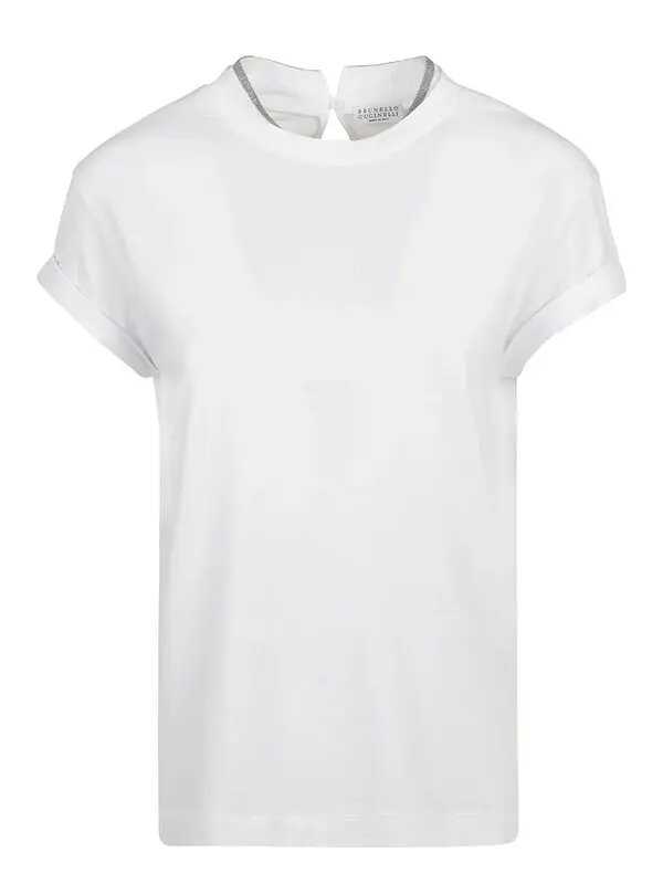 Brunello Cucinelli Cotton Jersey T-shirt - White