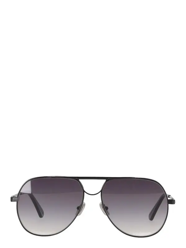 GOLDEN GOOSE Aviator Carter Metal - Gunmetal/ Grey