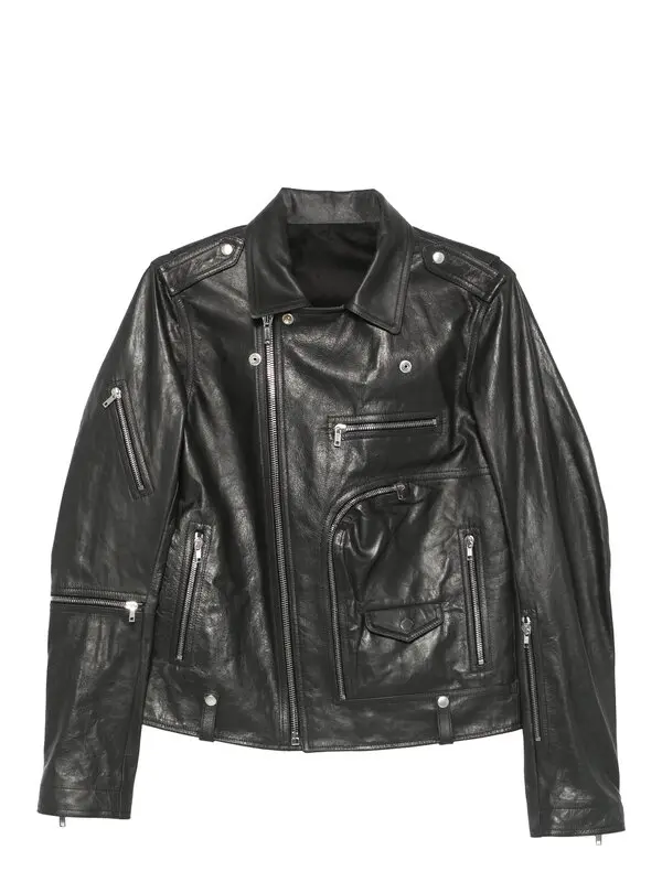 Rick Owens Jumbo Bauhaus Stooges Biker Jacket - Black