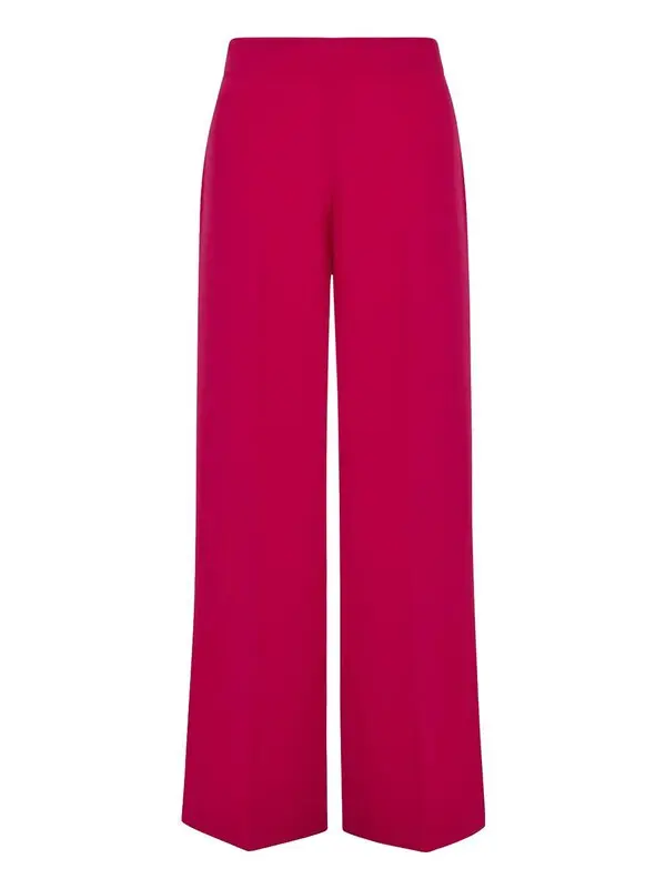 PAROSH Wide Leg Trousers - Rosso Scuro