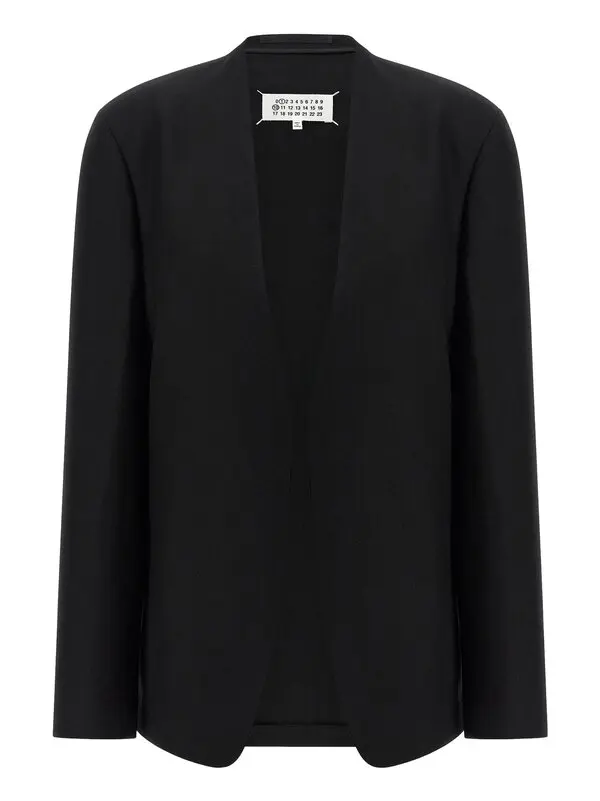 MAISON MARGIELA Virgin Wool Blazer - Black