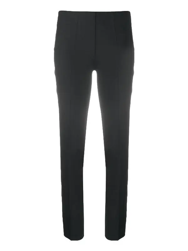 PAROSH Slim Fit Cropped Trousers - Nero