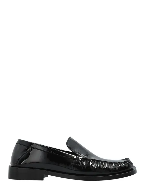 Attico Charles Leather Loafers - Black