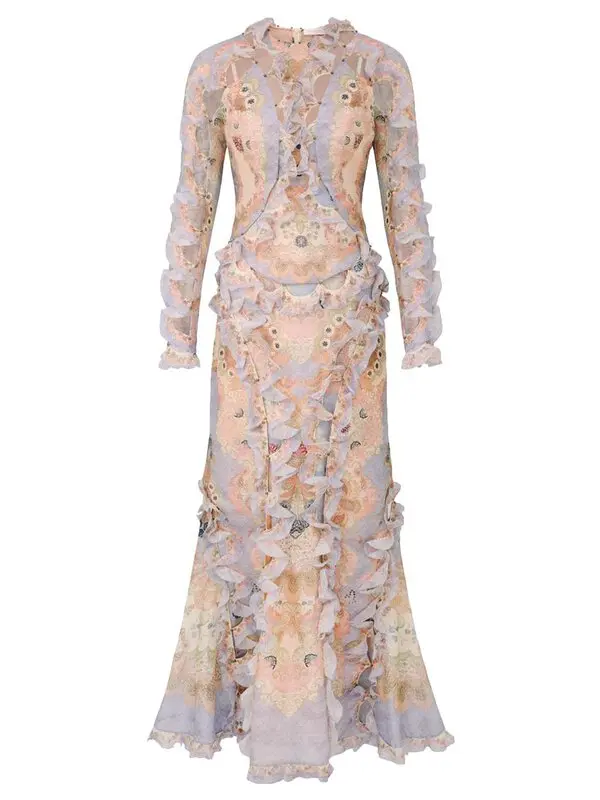 Zimmermann Rebellion Long Dress - Multicolour