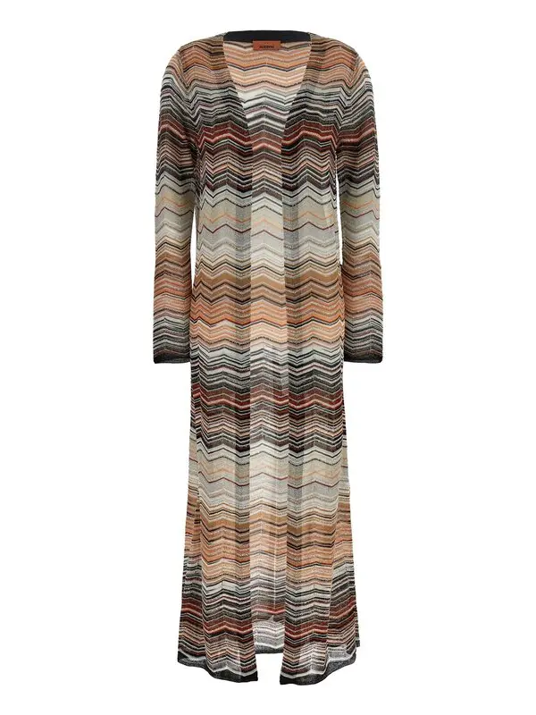Missoni Chevron Lamé Cardigan - Multicolor