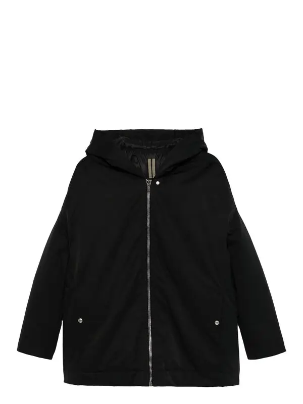 Rick Owens Hooded Peter Coat - Black